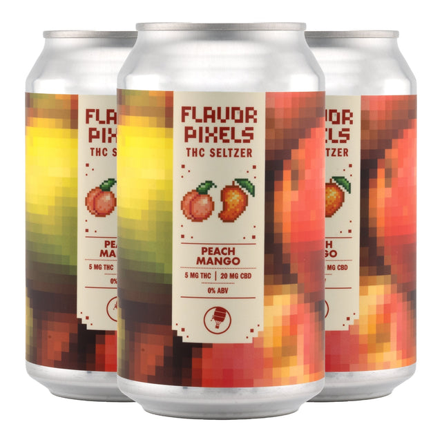Insight Flavor Pixels THC+CBD Peach Mango Seltzer 5mg THC – Hemp House